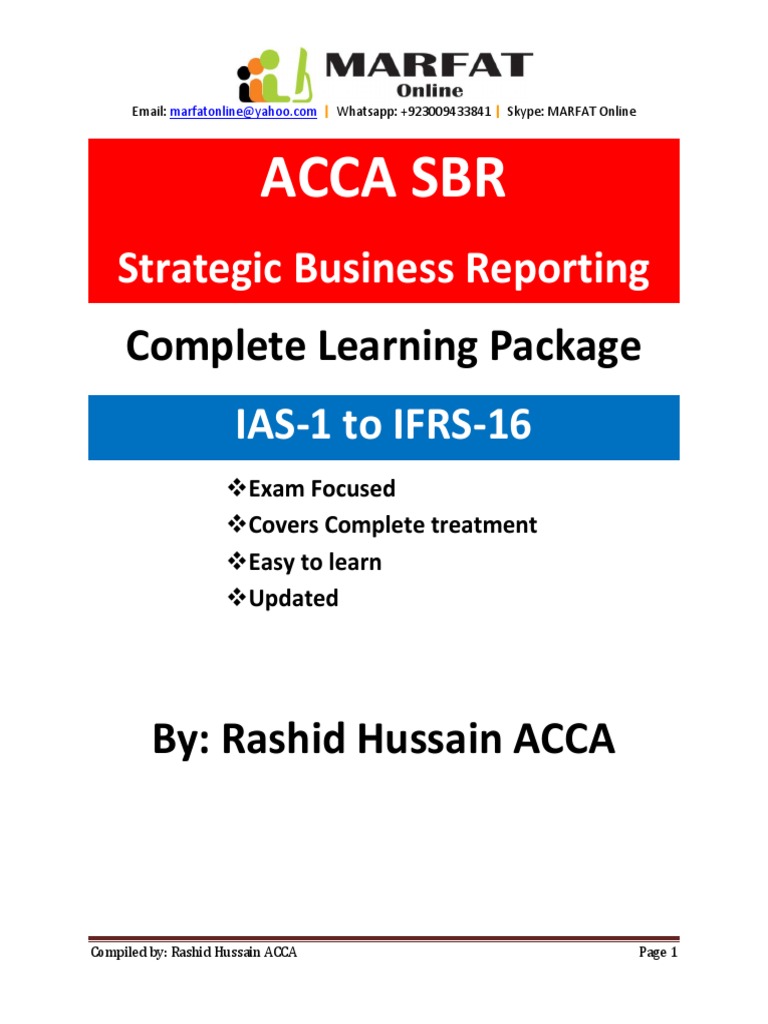 SBR Standards Complete 2020 | PDF | Deferred Tax | Cash Flow Statement
