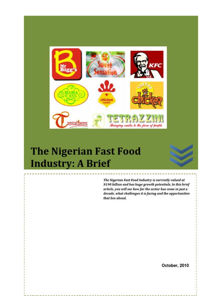 FFIN - Fast Food Industry in Nigeria v2 | PDF | Nigeria | Fast Food ...