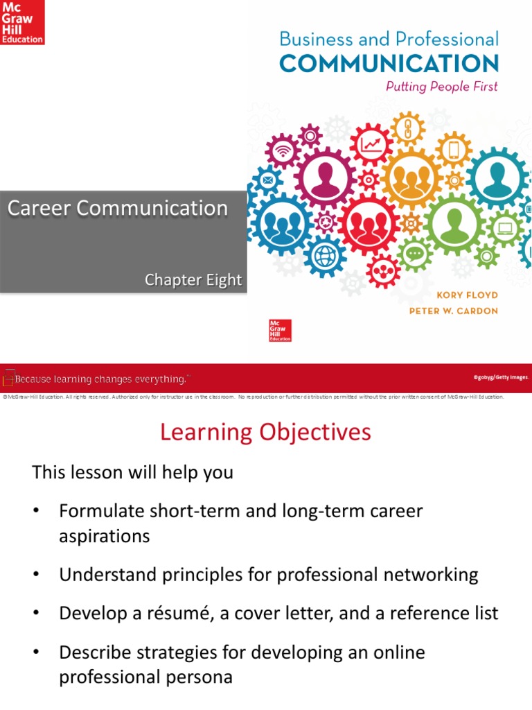 Floyd1e - PPT - Ch08 CAREER COMMUNICATION | PDF | Résumé | Behavior ...