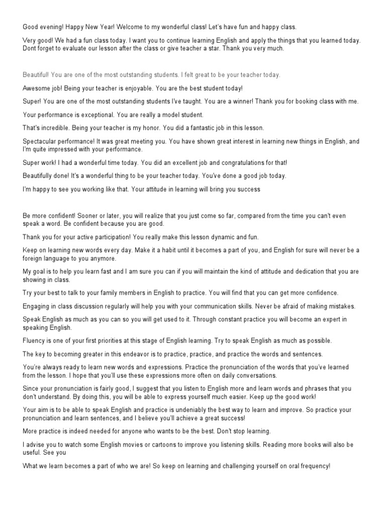 Lesson Memo | PDF | English Language | Teachers