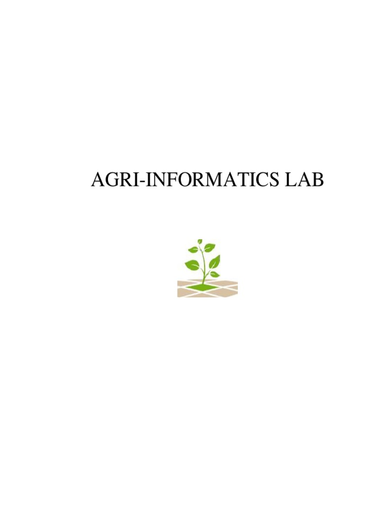 Agri Informatics Lab Manual2 | PDF | Business | Computers