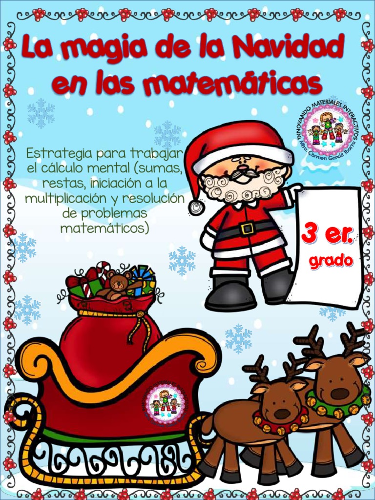 La Magia de La Navidad en Las Matemáticas Tercer Grado | PDF | Fiesta ...