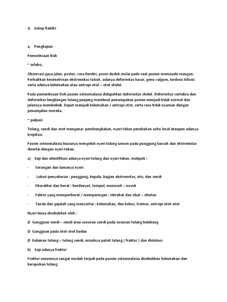 Askep Rakhitis | PDF