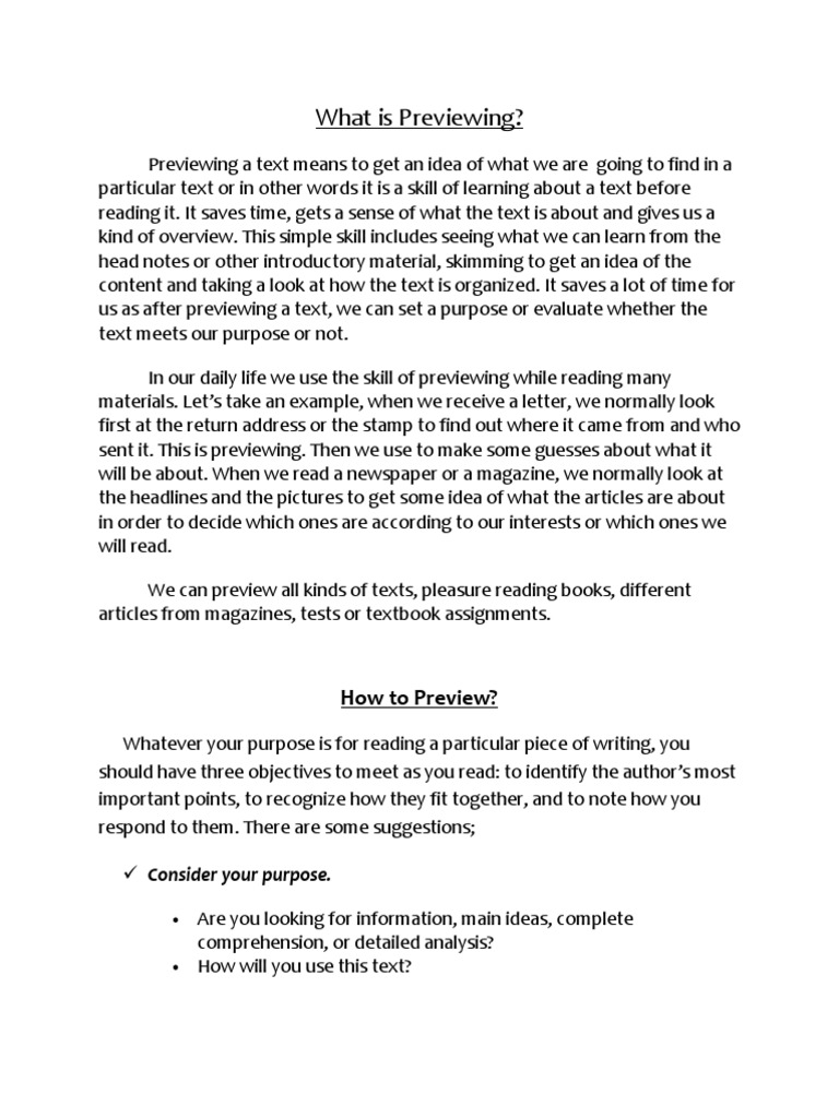 Text Previewing | Download Free PDF | Speed Reading | Human Communication