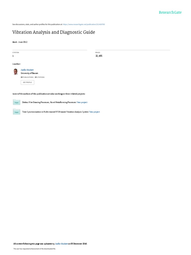 Vibration Analysis and Diagnostic Guide: A Comprehensive Syllabus for ...