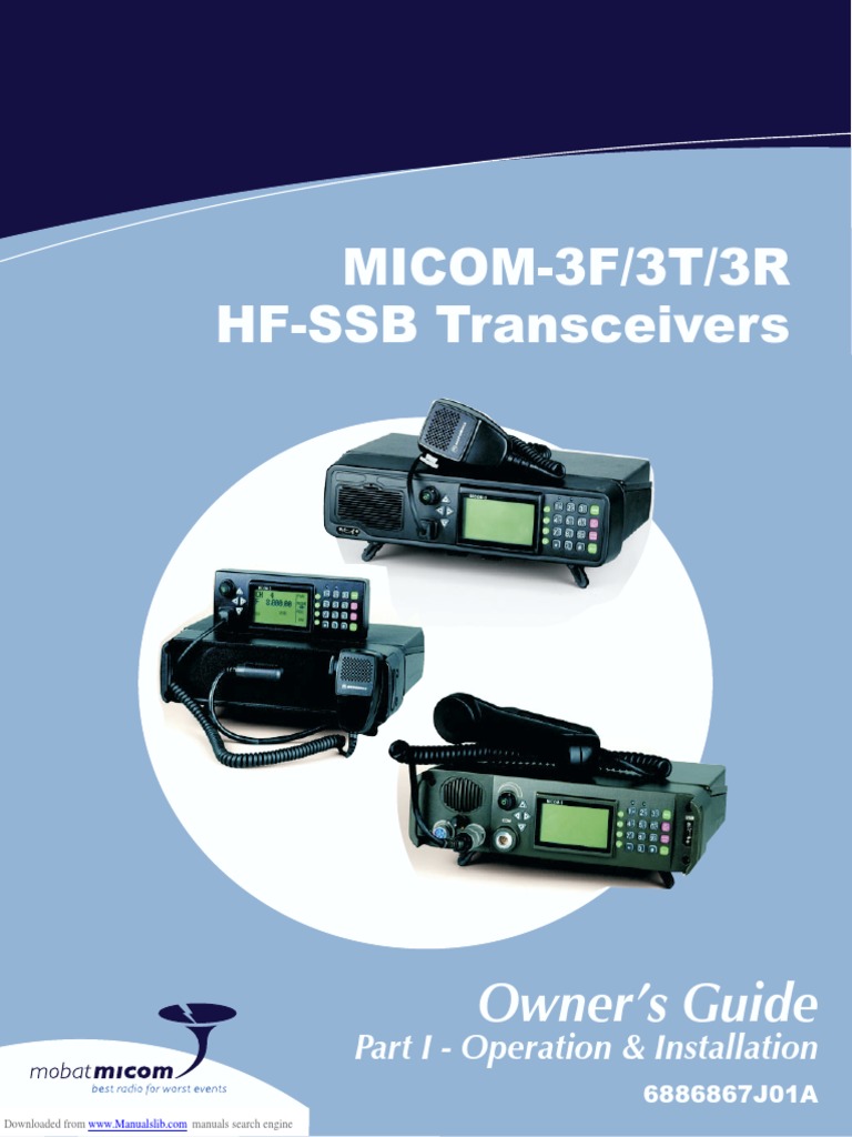 Micom 3F:3T:3R User Manual PDF | PDF | Radio | Electromagnetic Interference