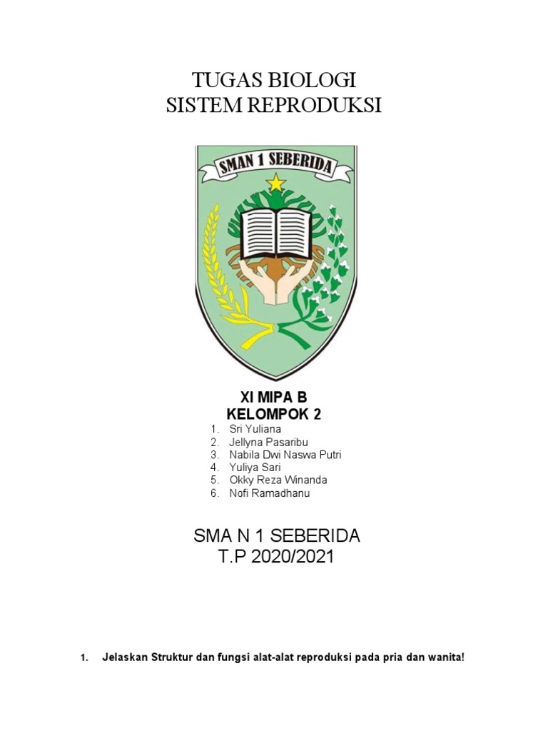 Tugas Biologi Sistem Reproduksi | PDF