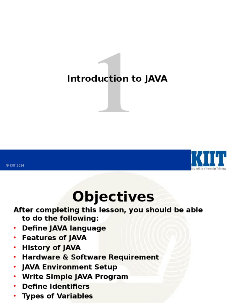 Java Programming Lesson 1 Pdf Java Programming Language 8108