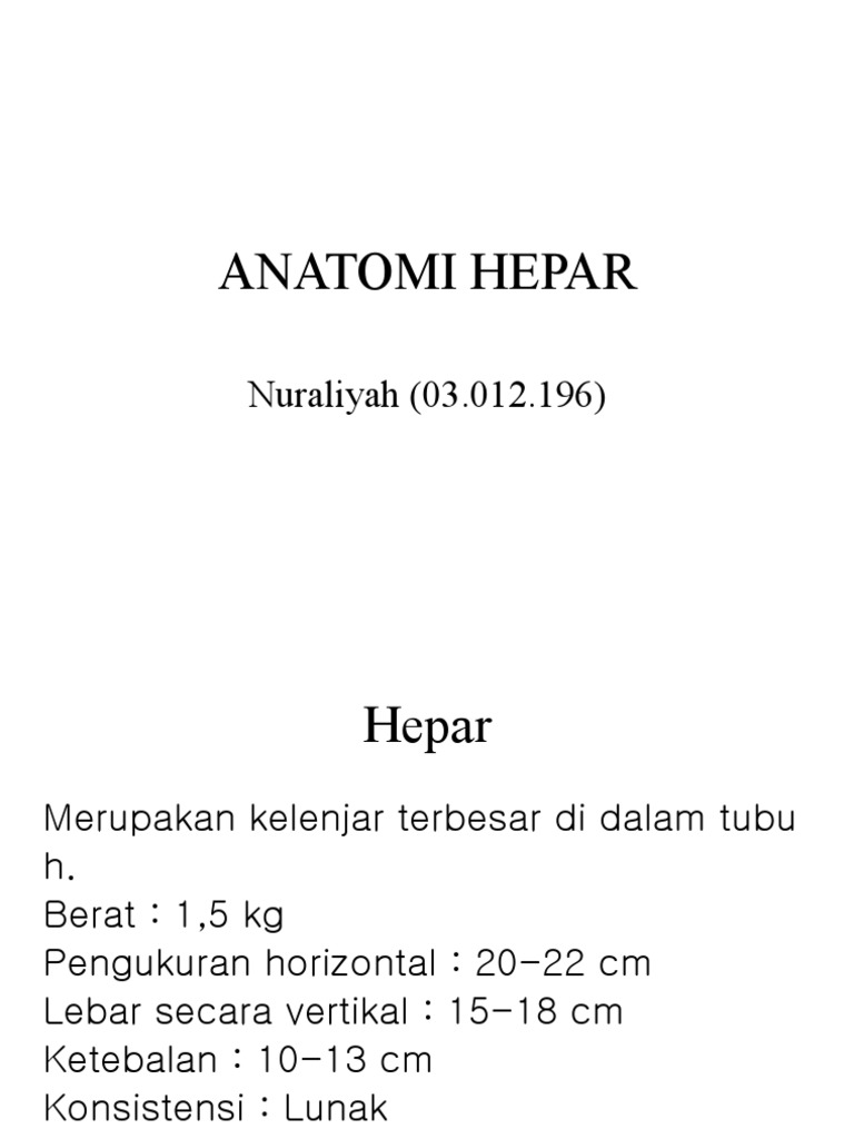 Anatomi-Hepar PDF | PDF