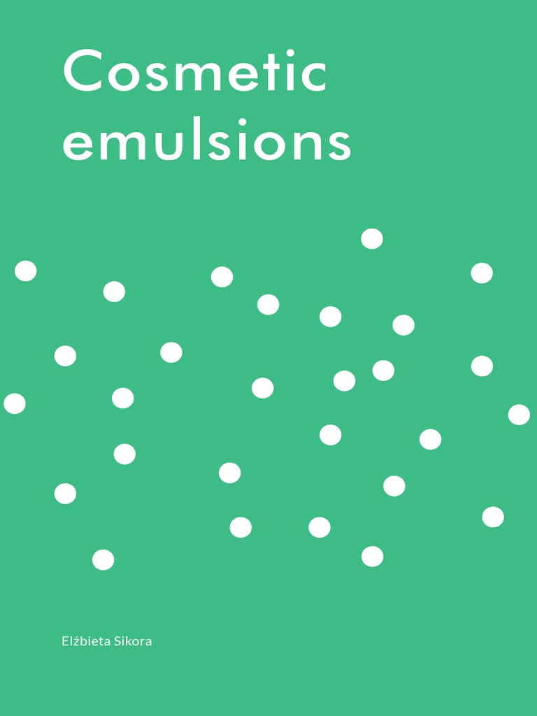 Cosmetic Emulsions | PDF | Emulsion | Surfactant