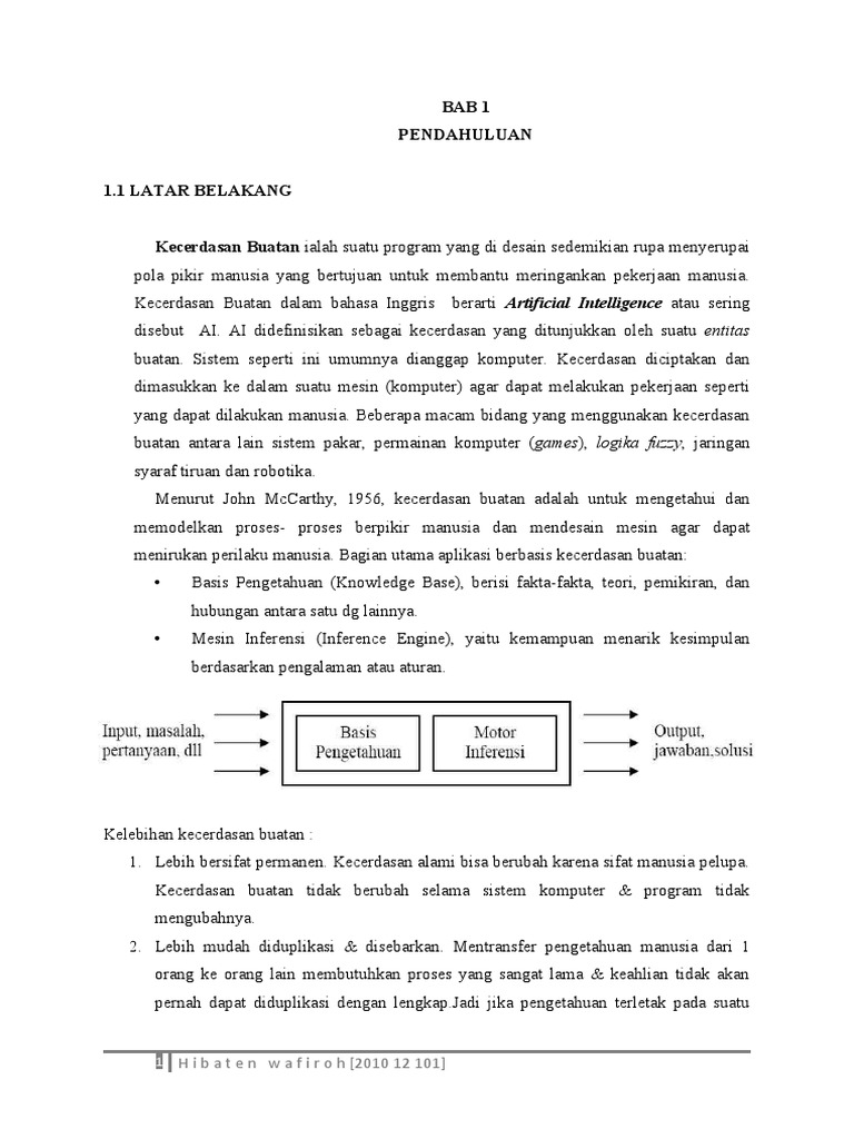 Laporan Praktikum Kecerdasan Buatan Dengan Bahasa Prolog | PDF