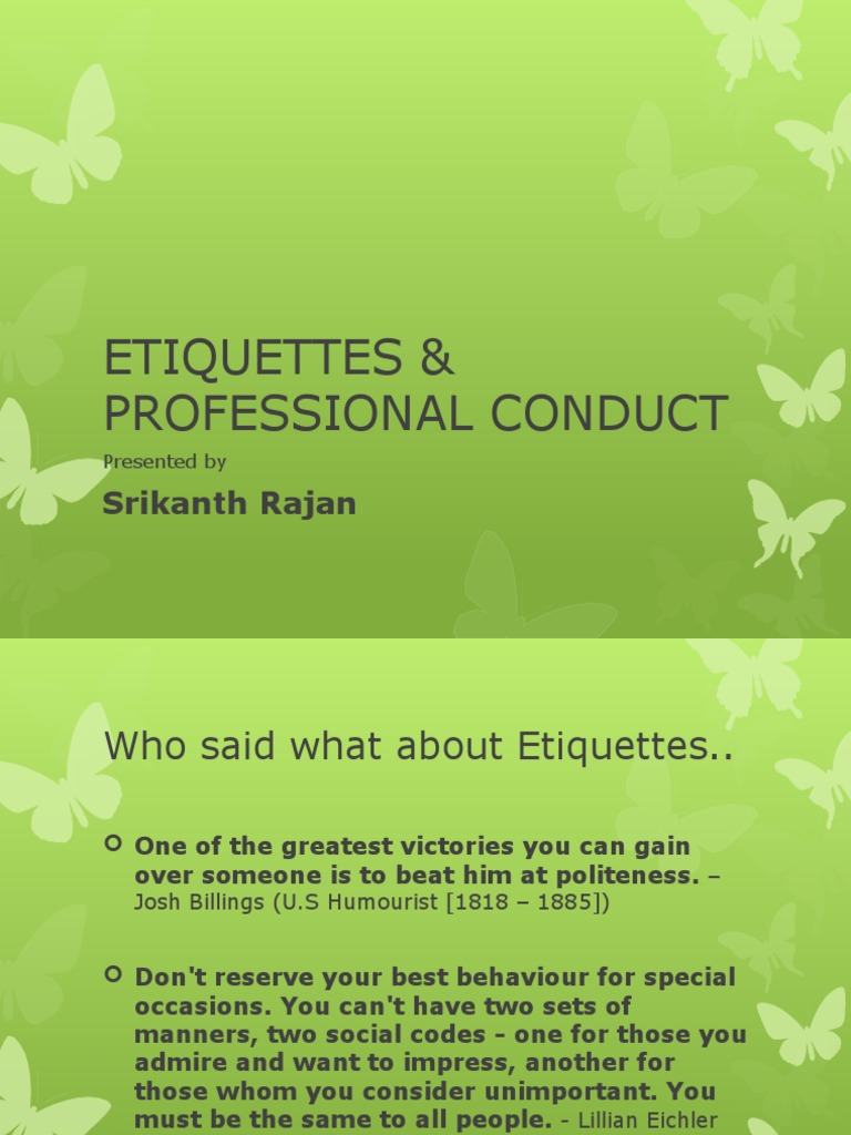 Essential Workplace Etiquette Guide | PDF | Etiquette | Human Communication