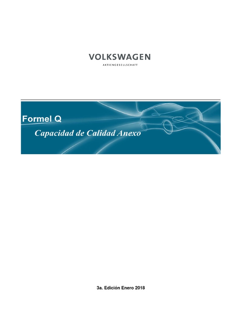 Formel Q Capacidad de Calidad Anexo 2018 PDF | PDF | Sistema de manejo ...