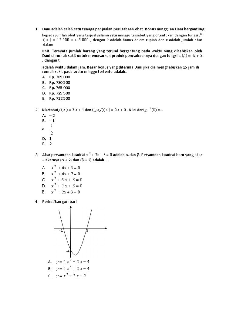Soal IPA MTK | PDF | Metode & Bahan Ajar | Griya & Taman