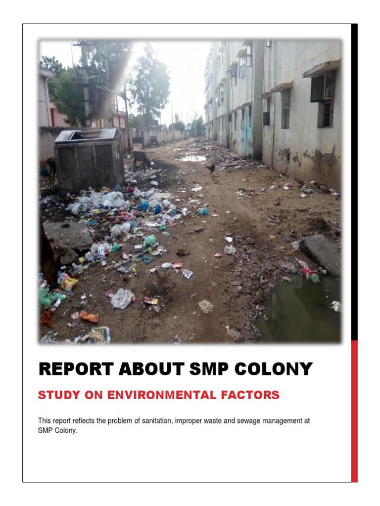 SMP Colony Report PDF | PDF | Drinking Water | Sanitation
