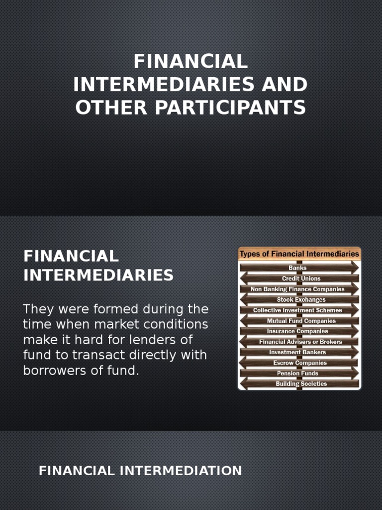 Financial Intermediaries Guide | PDF | Exchange Traded Fund | Investing