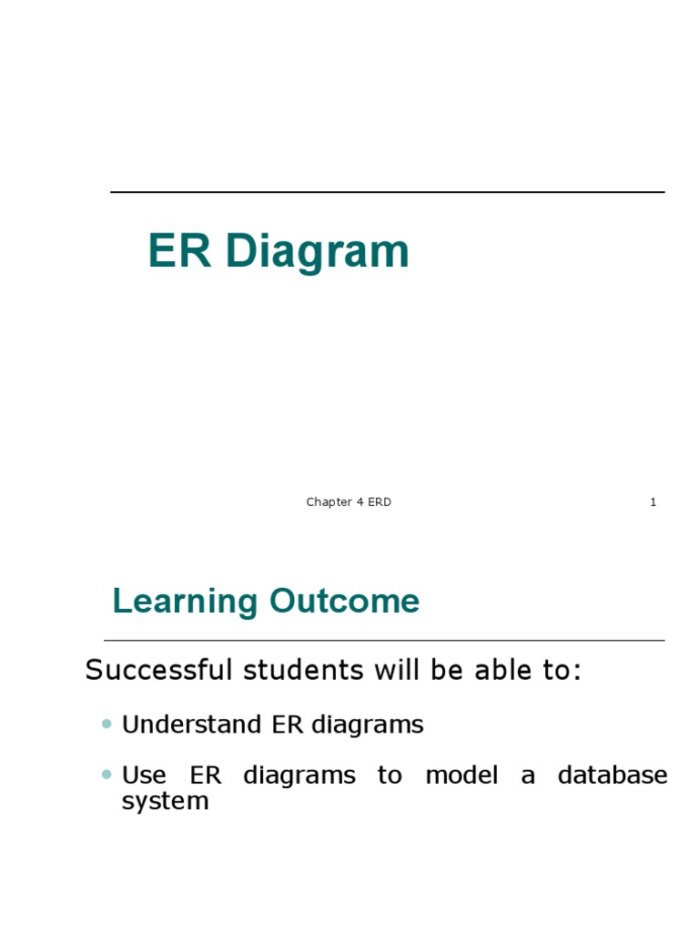 CHAPTER 4 ER Diagram Lecture Note | PDF | Relational Database | Conceptual Model