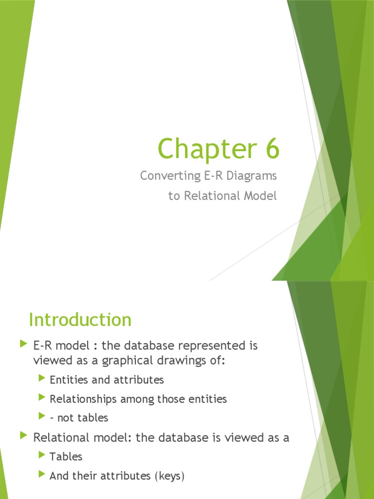 Chapter 6 Converting ERD To Relational Model | Download Free PDF ...