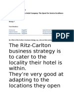 Ritz-Carlton Service Values Overview | PDF | Swot Analysis | Leadership