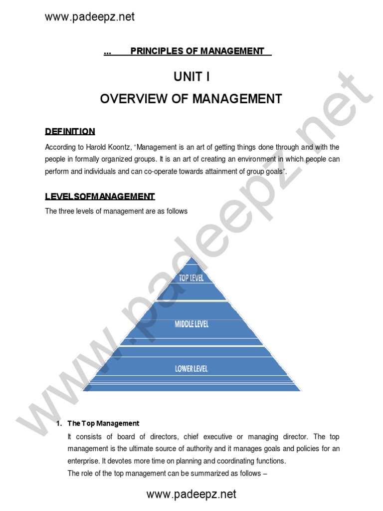 MG8591 Notes Principles of Management | PDF | Corporations | Partnership