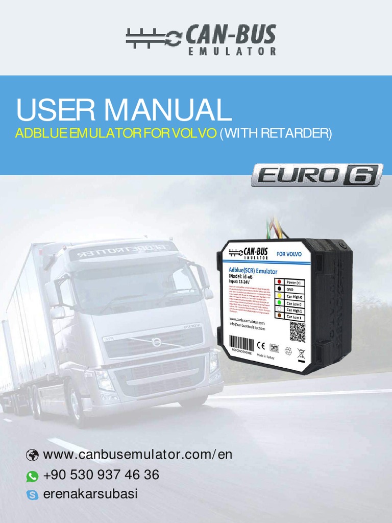 Install Volvo EURO 6 AdBlue Emulator With Retarder | PDF | Computer ...