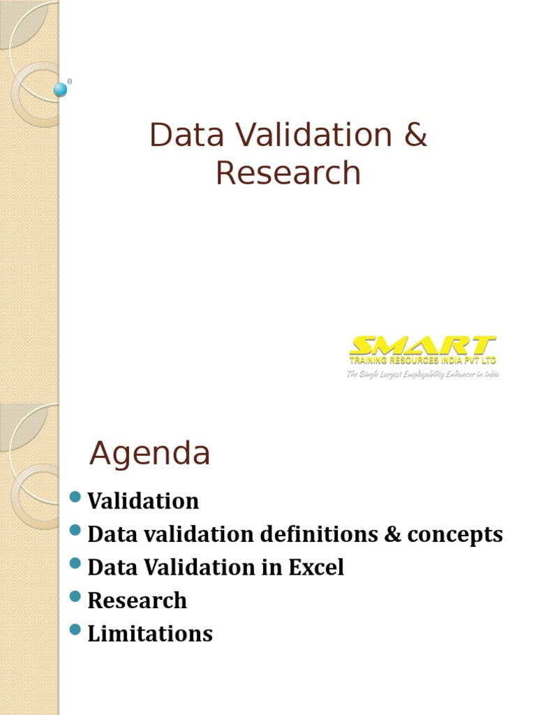 Data Validation & Research | Download Free PDF | Dependent And ...