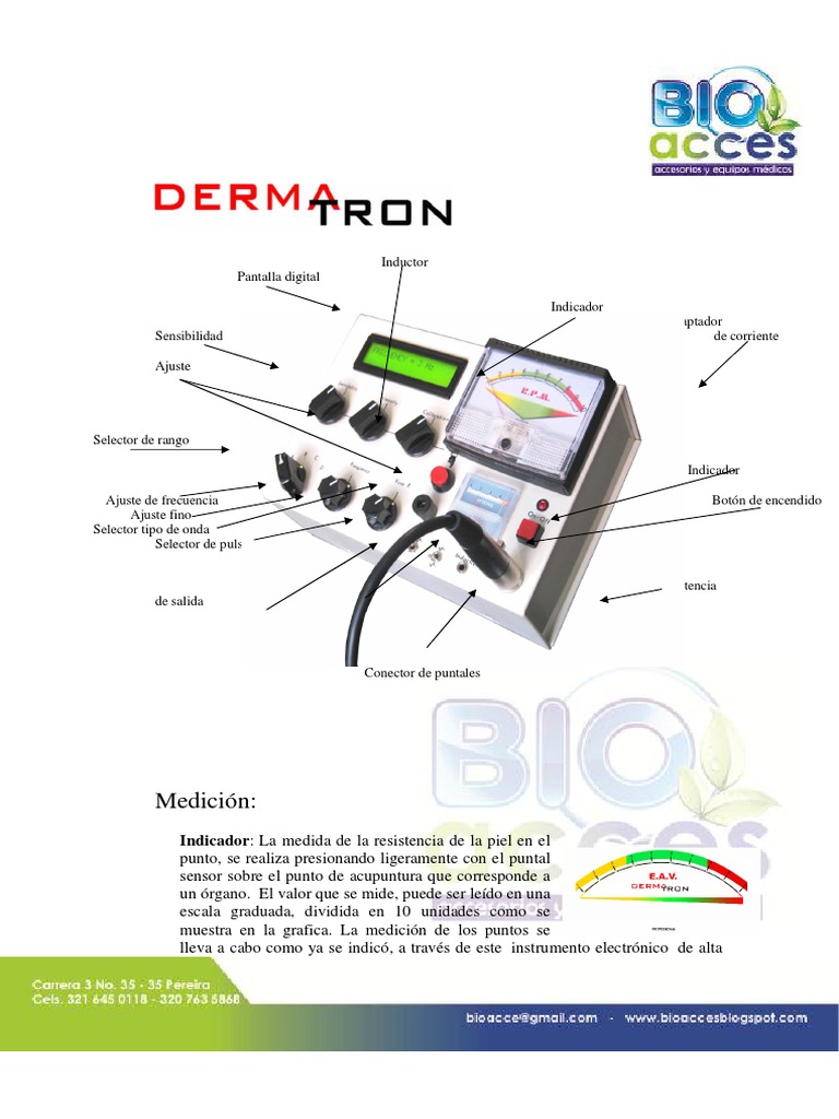 Dermatron | PDF | Frecuencia | Corriente eléctrica
