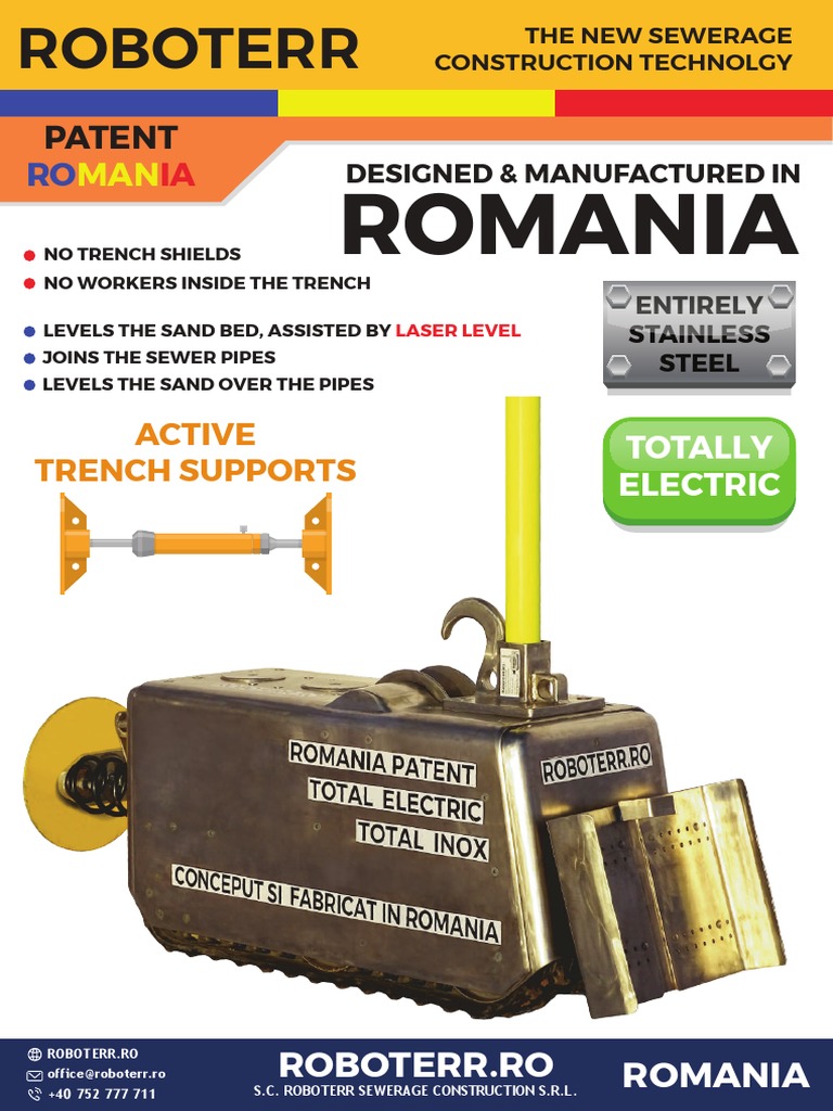 ROBOTERR Presentation PDF | PDF | Sanitary Sewer | Pipe (Fluid Conveyance)