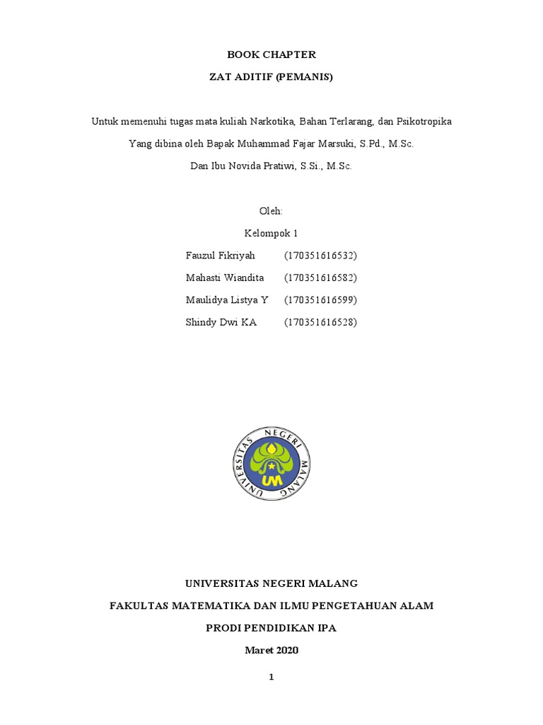 Book Chapter Kelompok 1 PEMANIS | PDF