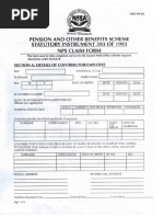 Napsa Retirement Benefit Claim Form | PDF | Pension | Justice