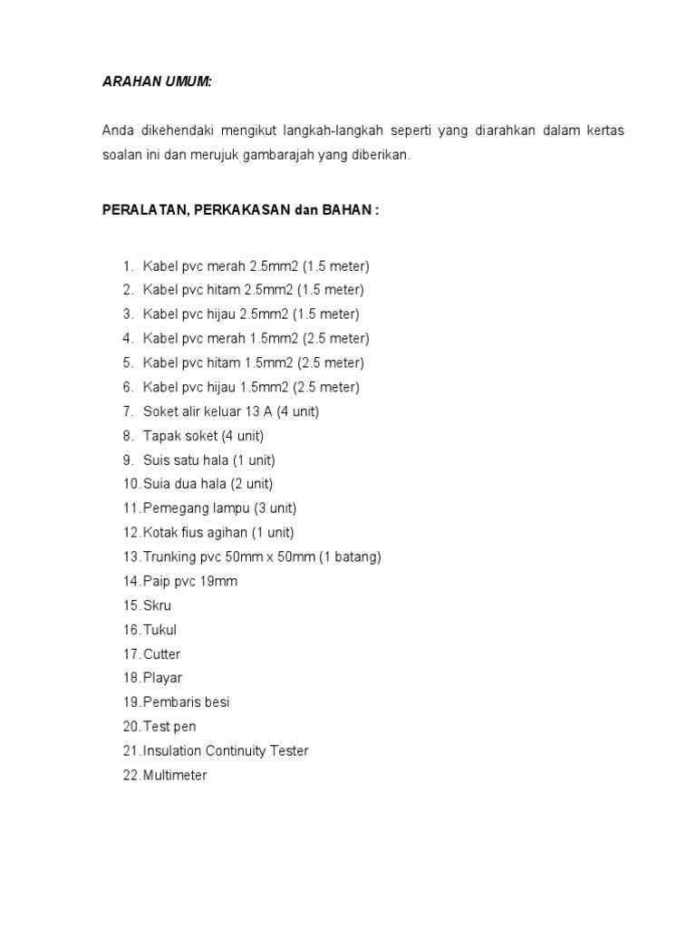 Soalan Amali 2020 | PDF