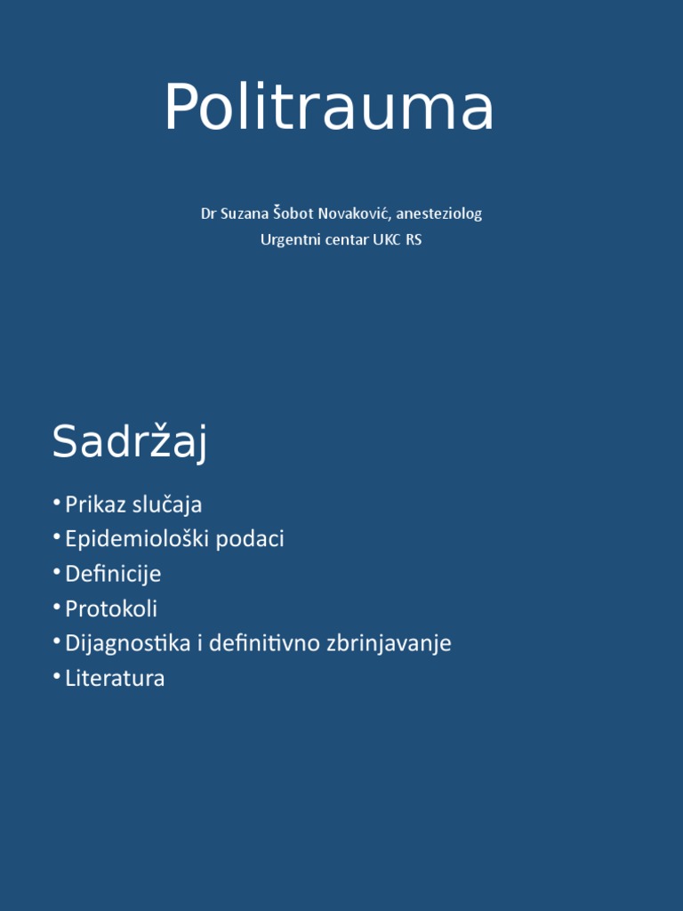 Politrauma | PDF