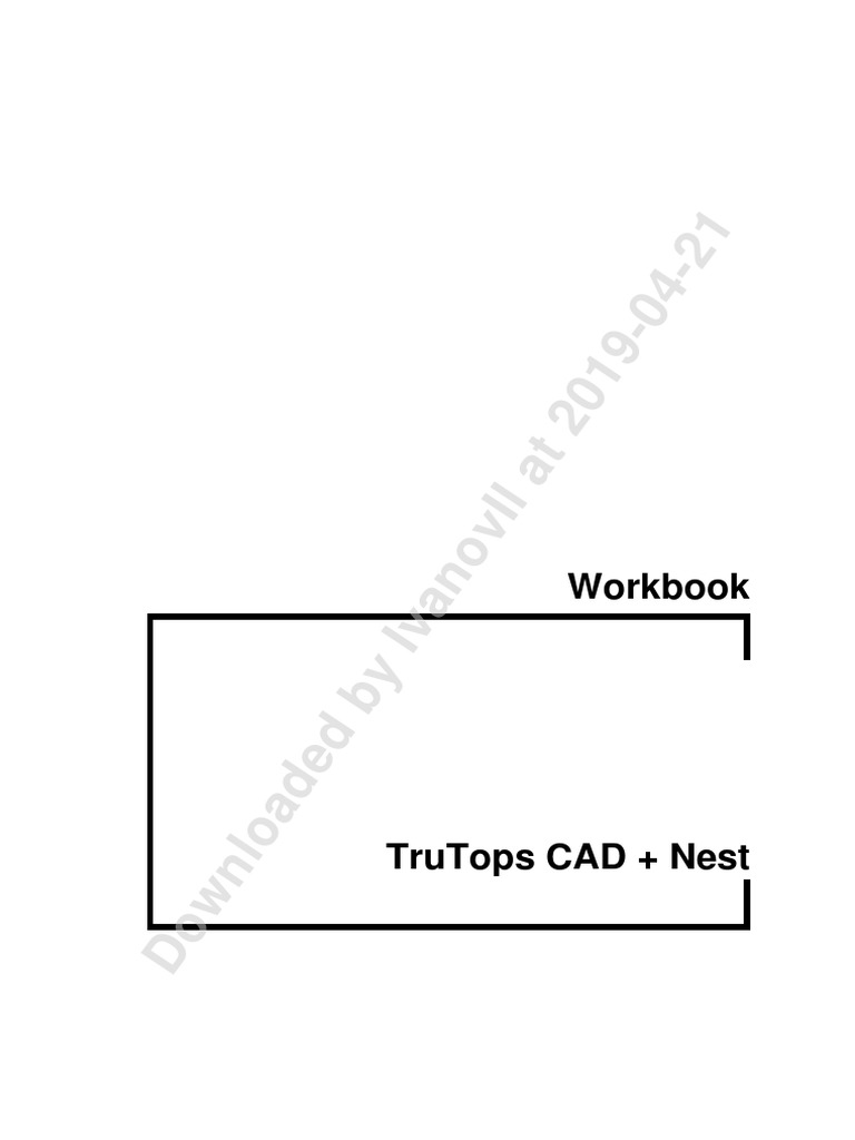 TruTops CAD + Nest | PDF | Icon (Computing) | Computer File