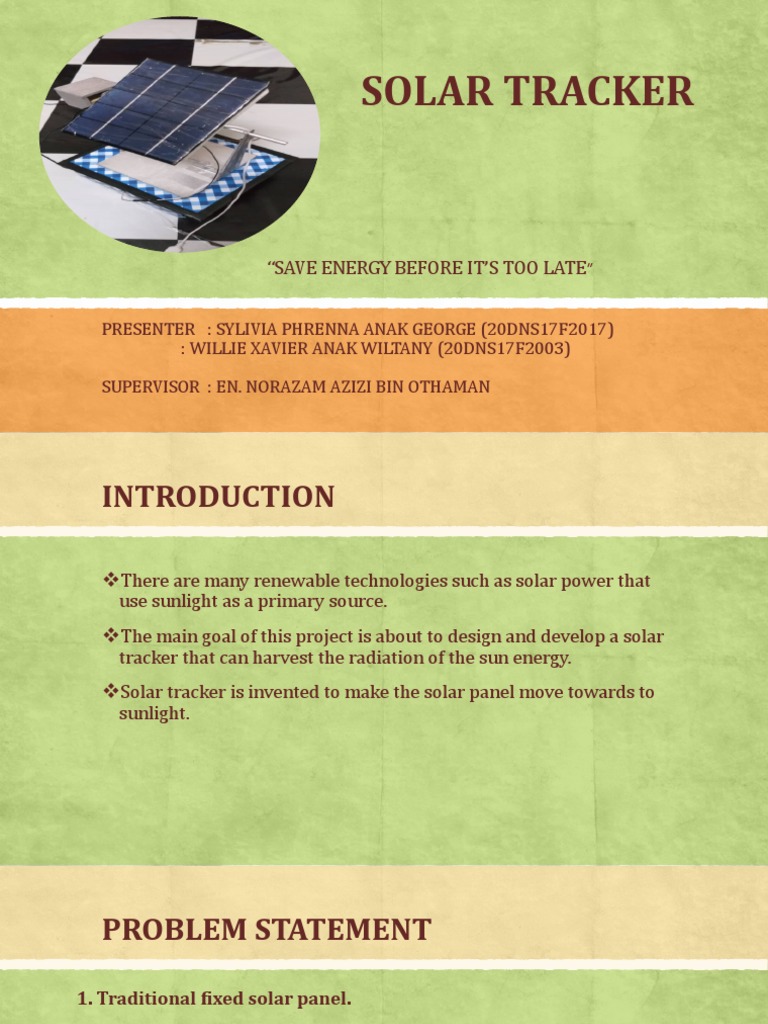 Solar Tracker Design and Development | PDF | Solar Energy | Solar Panel