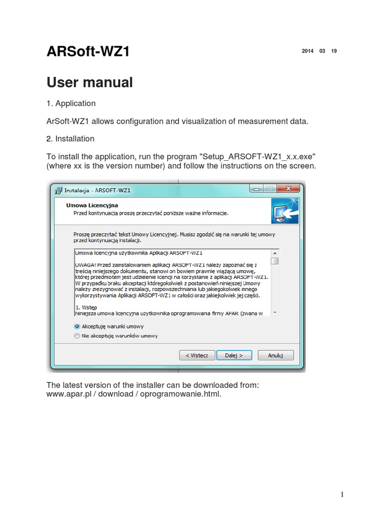 WZ - 1 - User Manual | PDF