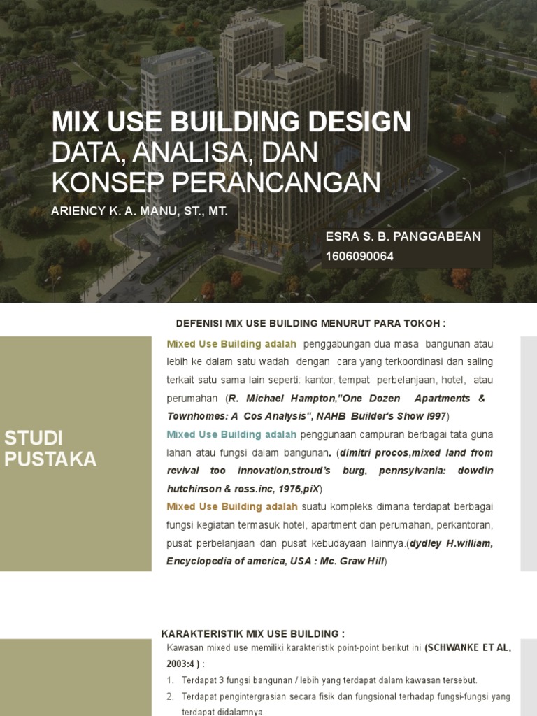 Desain Bangunan Mixed Use Terpadu | PDF