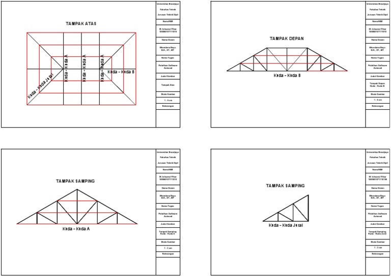 Plot-Plotan Rangka Atap Fikar | PDF