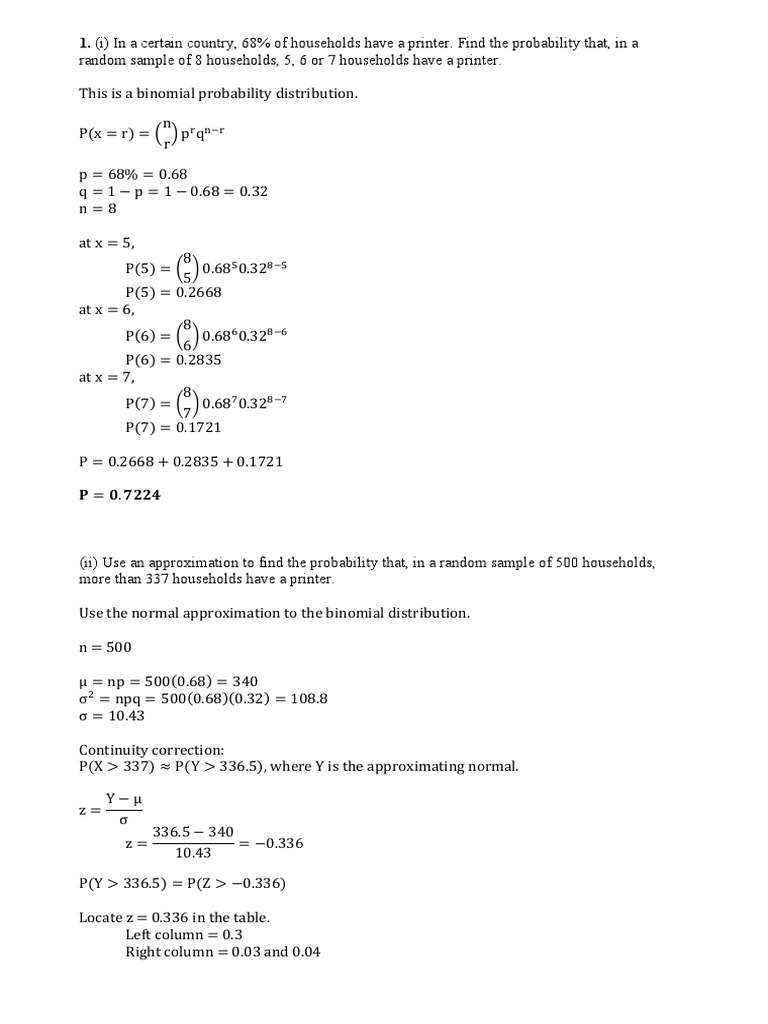 Binomial, Normal and Conditional Probability Problems | PDF | Normal Distribution | Measure Theory