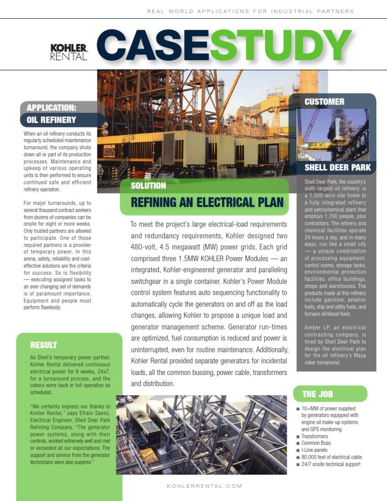 Shell Oil | PDF | Oil Refinery | Electrical Grid