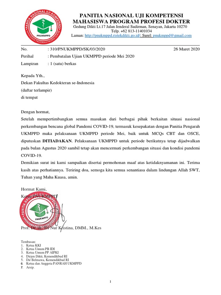 Surat Pemberitahuan Pembatalan UKMPPDj PDF | PDF