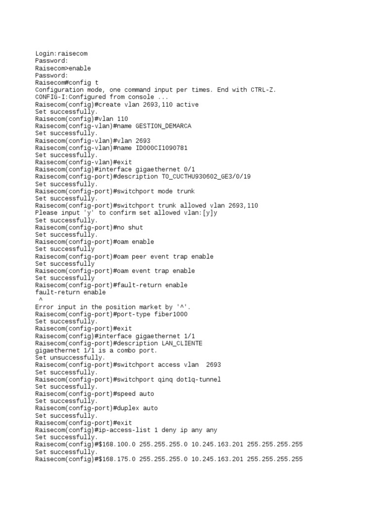 Configuracion Demarcador | PDF | Networking Standards | Computer Standards