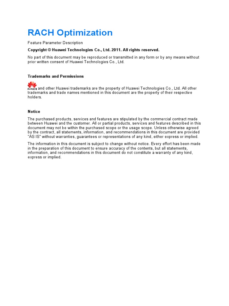 RACH Optimization | PDF | Computer Network | Mathematical Optimization RACH Optimization | PDF | Computer Network | Mathematical Optimization