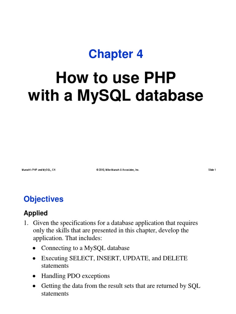 PHP Pdo | PDF | Information Technology Management | Computer Programming