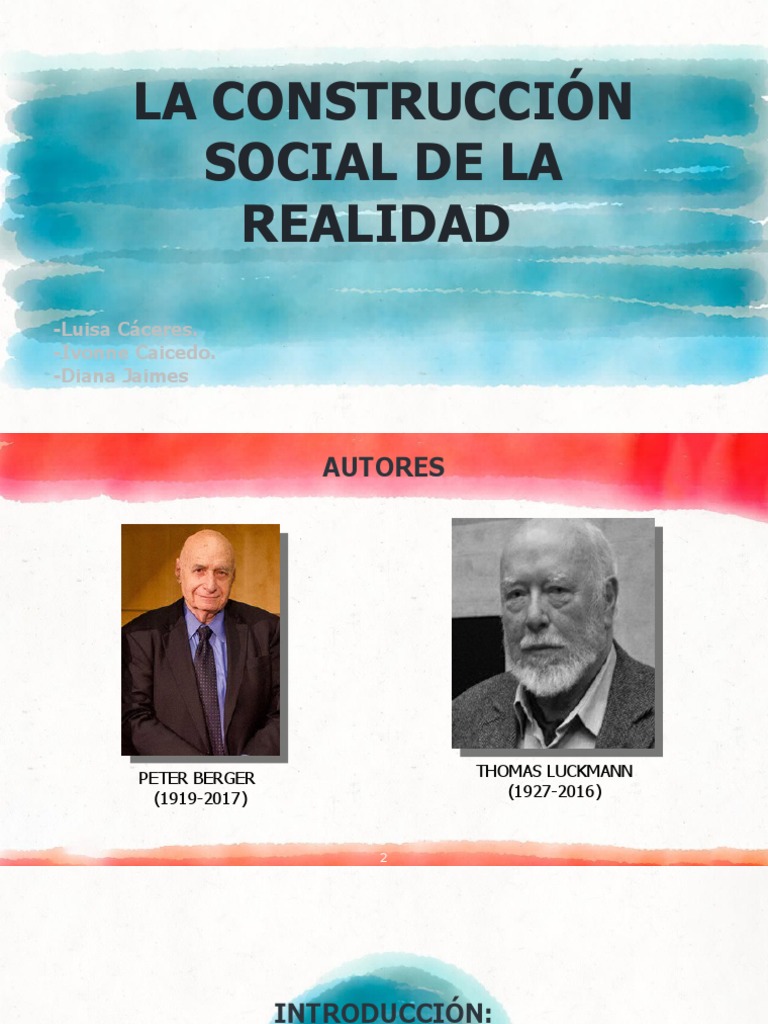 La Construccion Social de La Realidad Sociologia | PDF | Ideologías ...