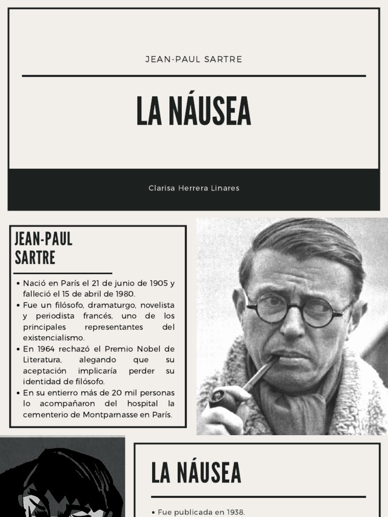La Náusea. | PDF | Existencialismo | Jean Paul Sartre