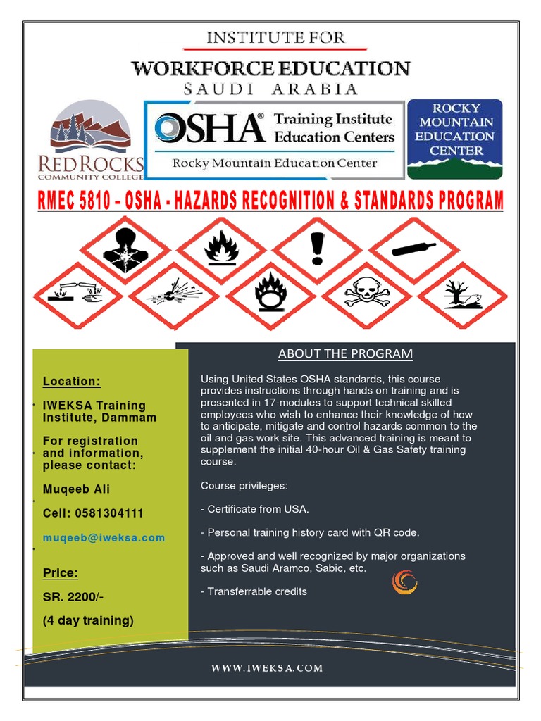 Osha 5810 Flyer | PDF