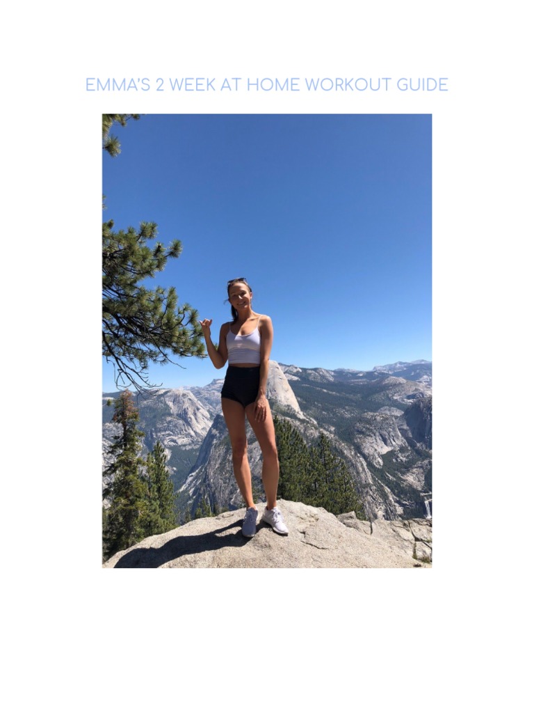 Emma's 2-Week Home Workout Plan | PDF | Human Anatomy | Sports