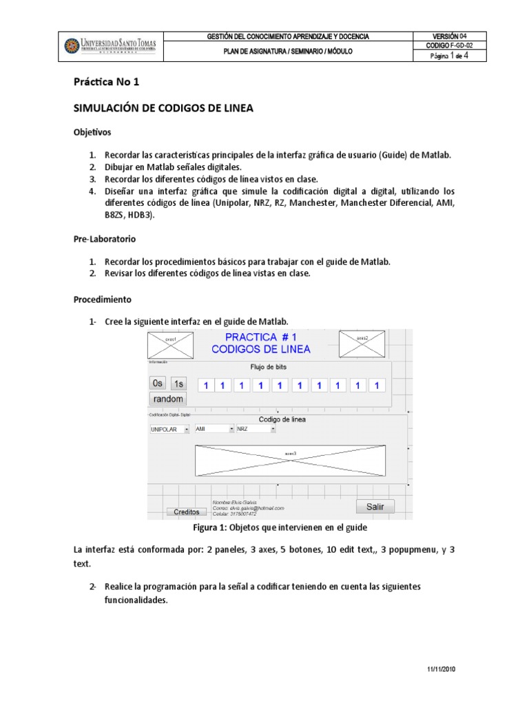 Simulación de Códigos de Línea en Matlab | PDF | Ingeniería de software ...