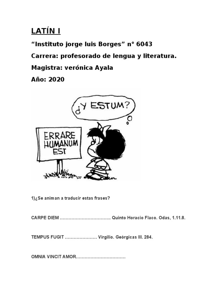 Introducción al Latín y sus Estructuras | PDF | latín | Palabra