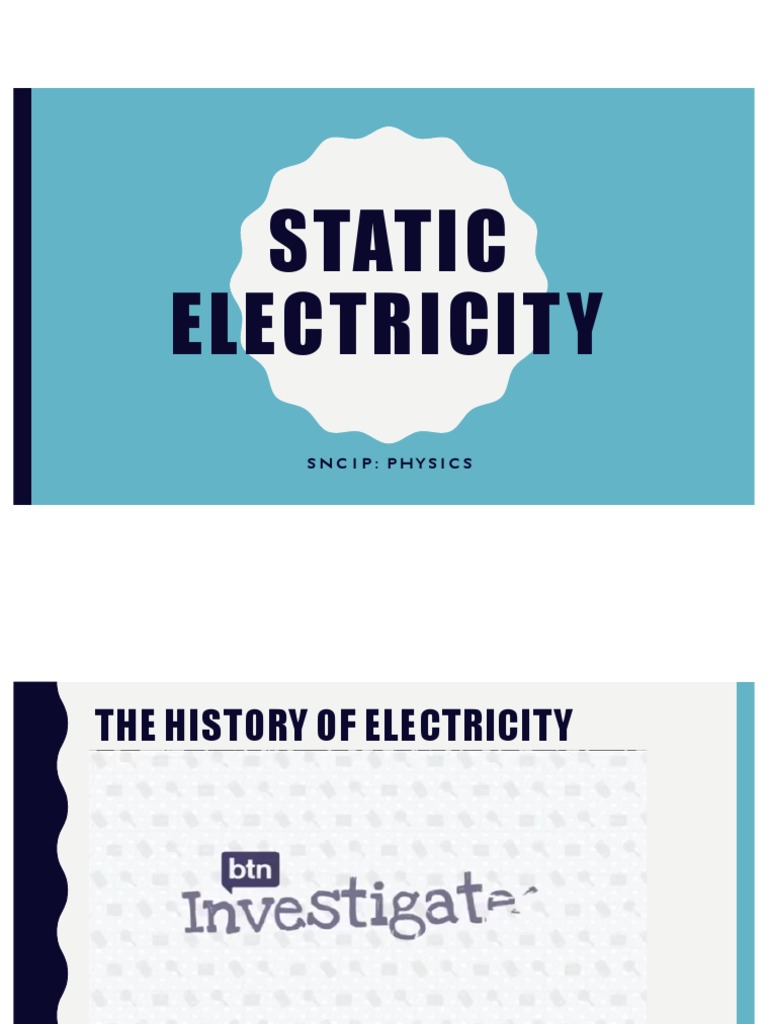 Understanding Static Electricity Basics | PDF | Electric Charge | Lightning